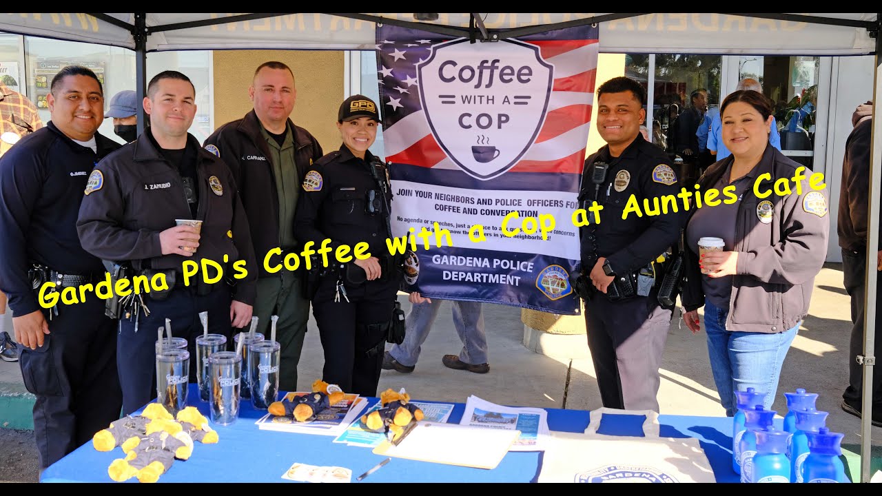 GPD Coffee with a Cop "Meet and Greet" Event held at Aunties Café - YouTube