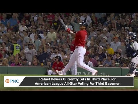 Red Sox Rafael Devers Third In AL All-Star Voting For Third Basemen ...
