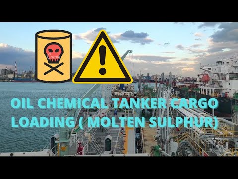 #18 Oil/Chemical Tanker cargo loading Molten Sulphur. - YouTube