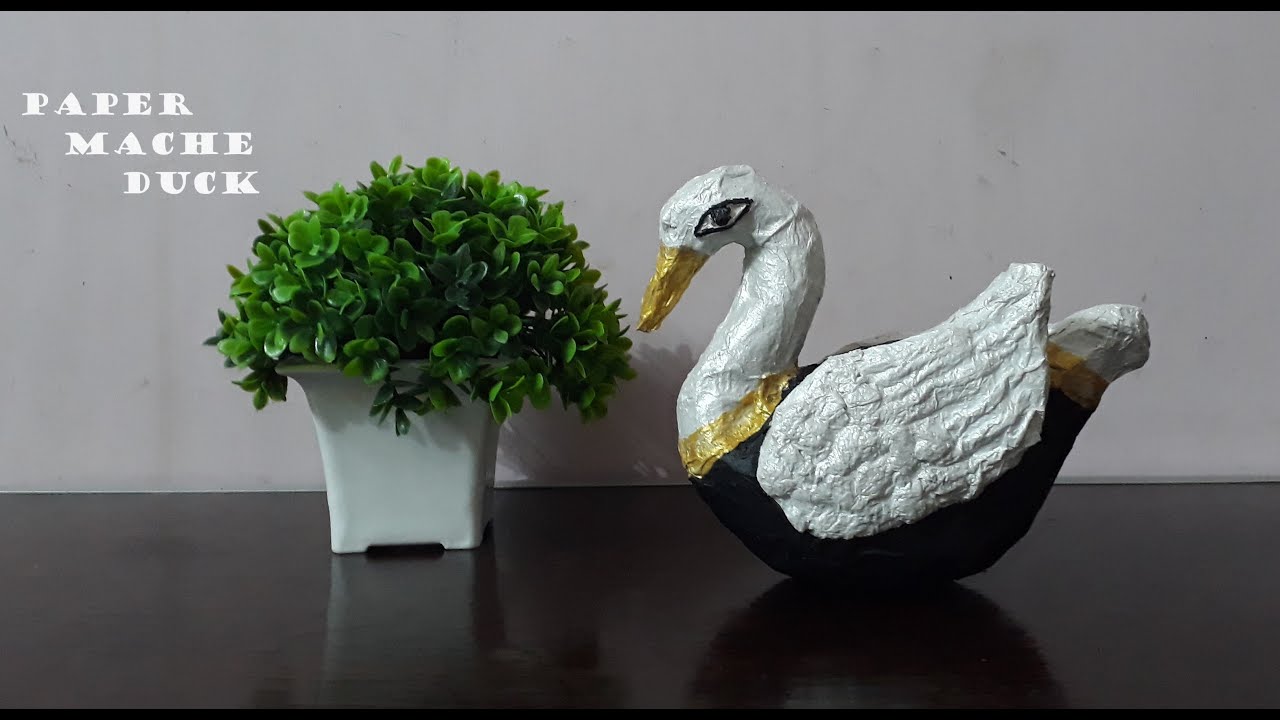 PAPER MACHE DUCK - YouTube