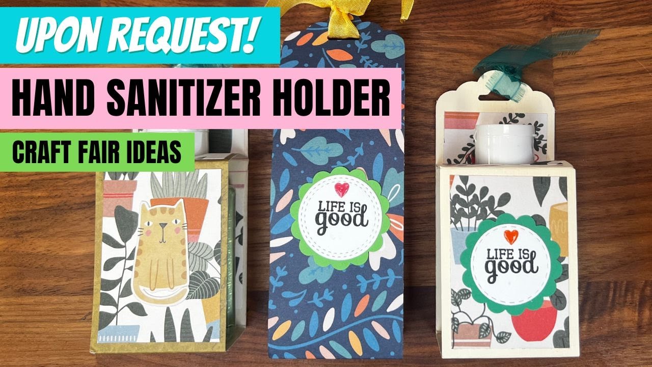 Hand Sanitizer Holder (Craft fair ideas 2022) - YouTube