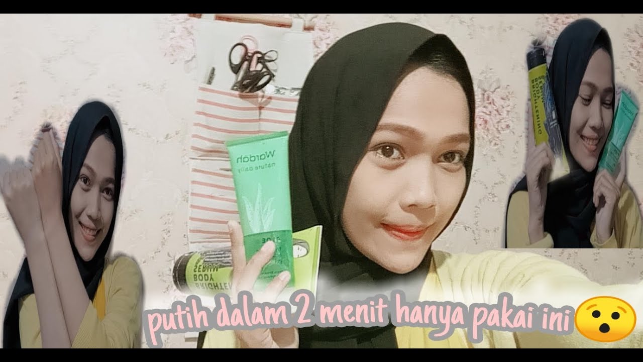 tutorial memutihkan badan | putih dalam 2menit - YouTube