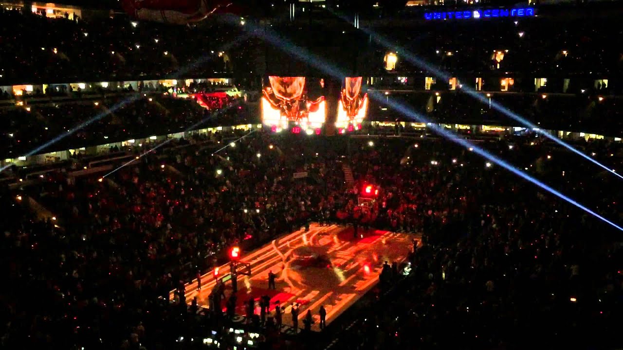 Chicago Bulls Intro 10/27/15 vs Cleveland Cavaliers United Center - YouTube