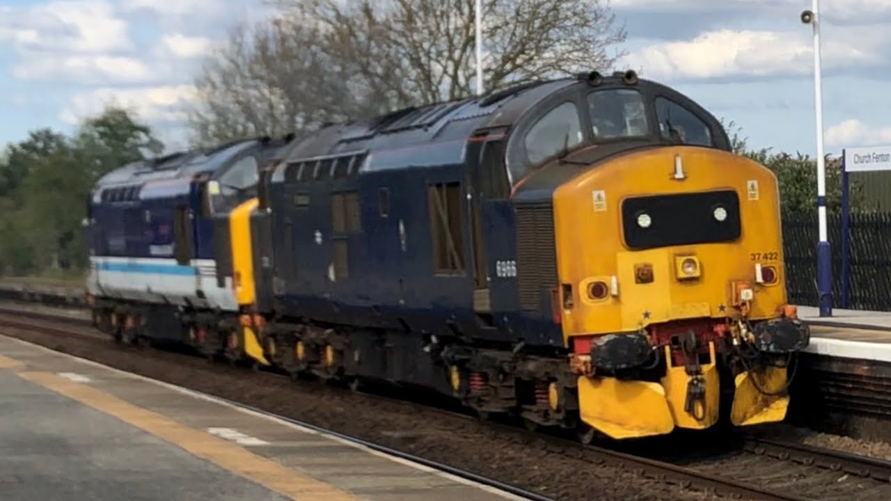 Class 37422 and class 37425 running : 041A 1621 York Parcels Sidings to ...