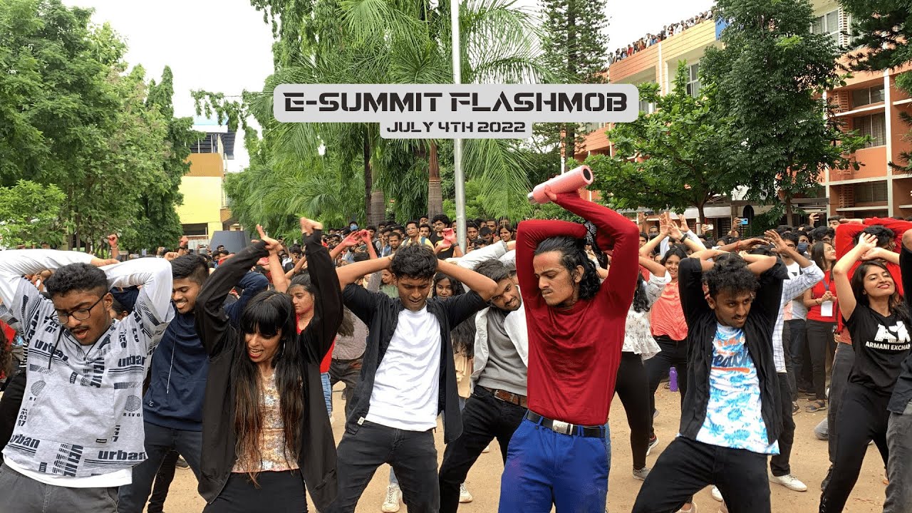 E-Summit Flashmob 2022 Full Video | Footprints RVCE | E-Cell RVCE ...