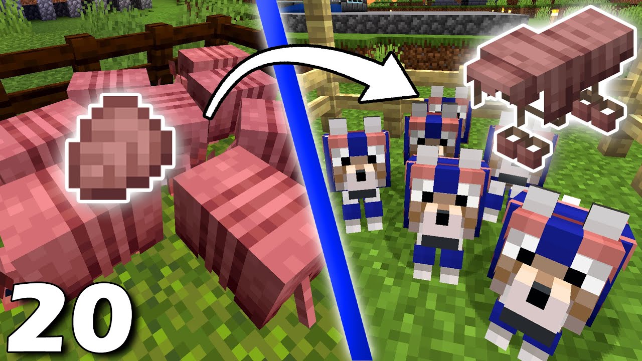 Turning Armadillo Scutes Into WOLF ARMOR! – Minecraft 1.20/1.21 ...