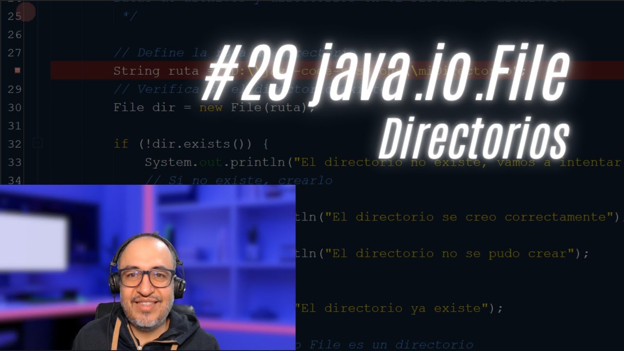 Javacodesessions 29 File Manejo De Directorios Youtube