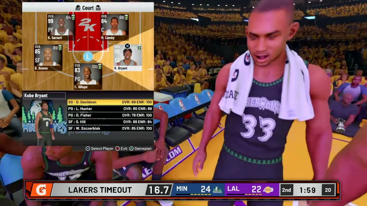 NBA 2K23 2002-2003 Season Playoff Simulation Kobe Bryant X Kevin ...