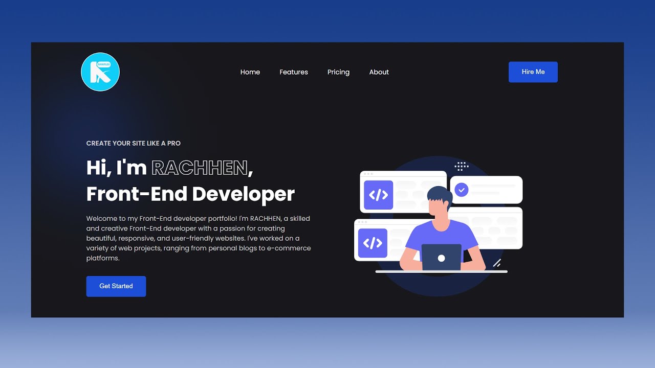 How To Make A Portfolio Website Using HTML CSS JS | step bye step ...