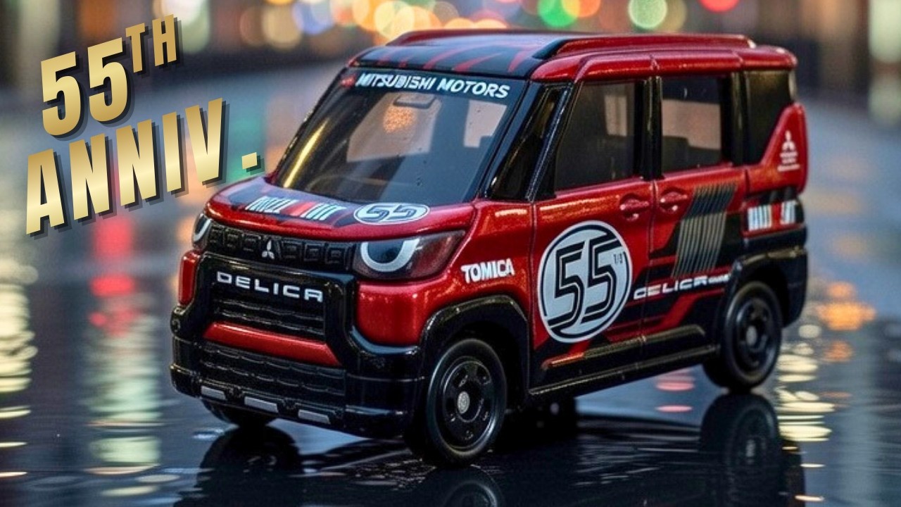 Tomica 55th Anniversary Mitsubishi Delica Mini | Diecast Unboxing ...