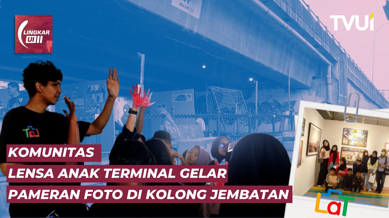 Pameran Foto Anak Terminal di Bawah Kolong Jembatan Depok - YouTube