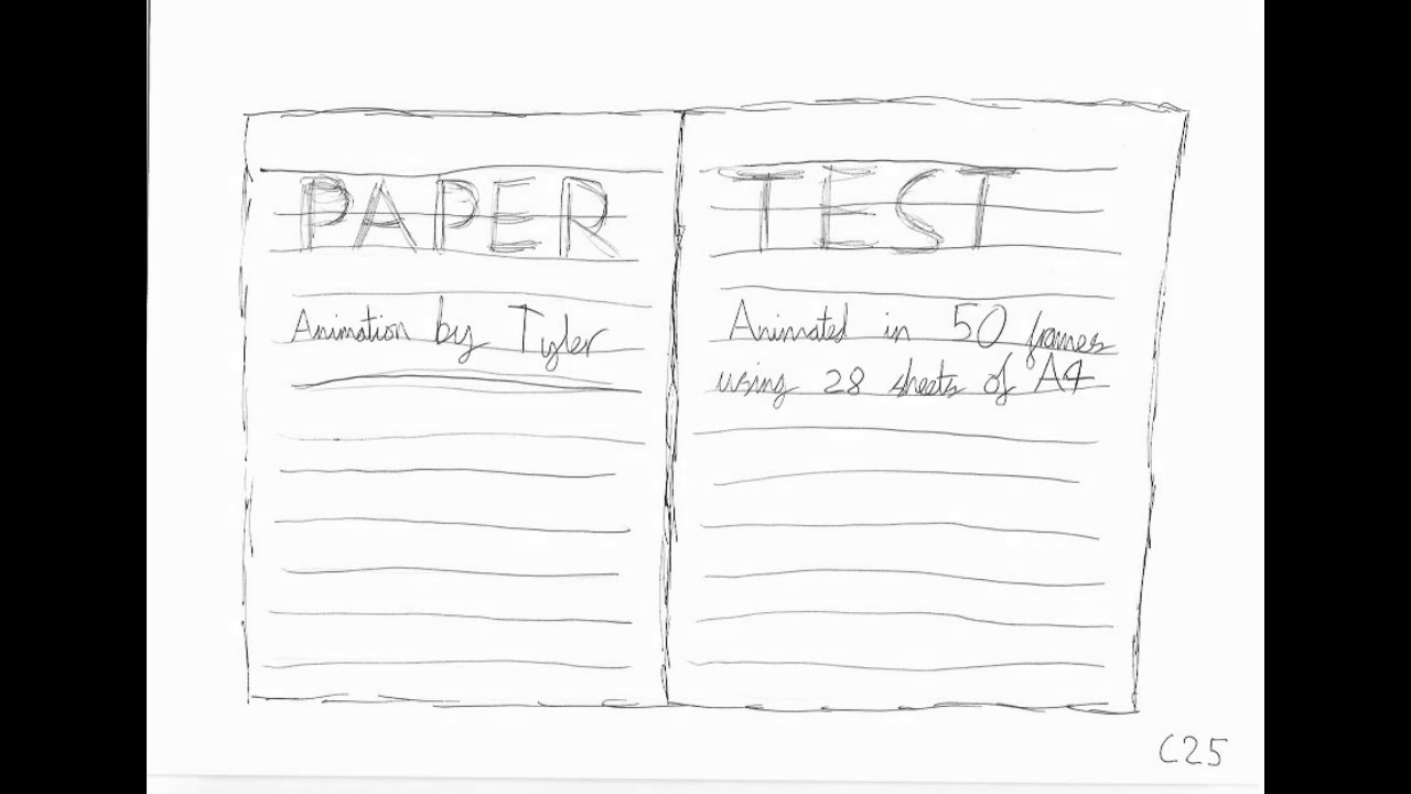 Paper Test Animation - YouTube