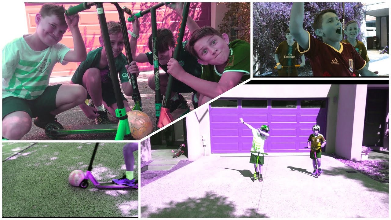 Scooter Soccer - Best outdoor game - YouTube
