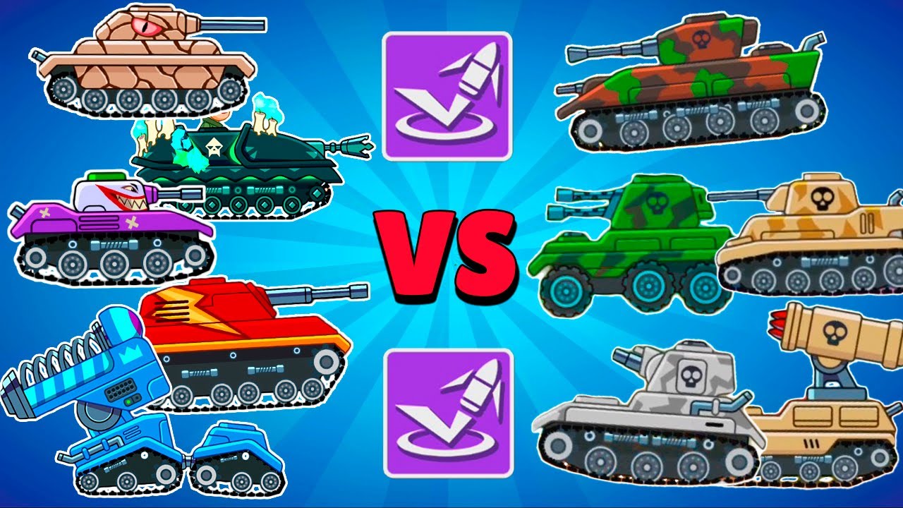ALL 5 COMMON TANKS and ABILITY BOUNCY BULLETS FIGHT in ADVENTURE MODE ...
