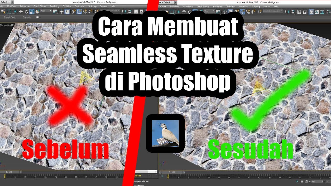 Tutorial cara membuat texture 3D model yang bisa berulang / seamless ...