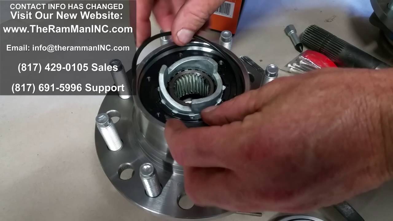 1994-2008 DODGE RAM LOCKING HUB ASSEMBLY by TheRamManINC.com - YouTube
