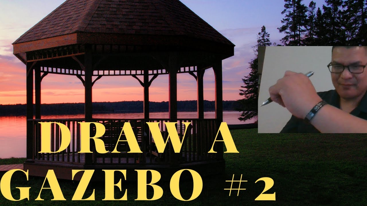 DRAW A GAZEBO 2 - YouTube