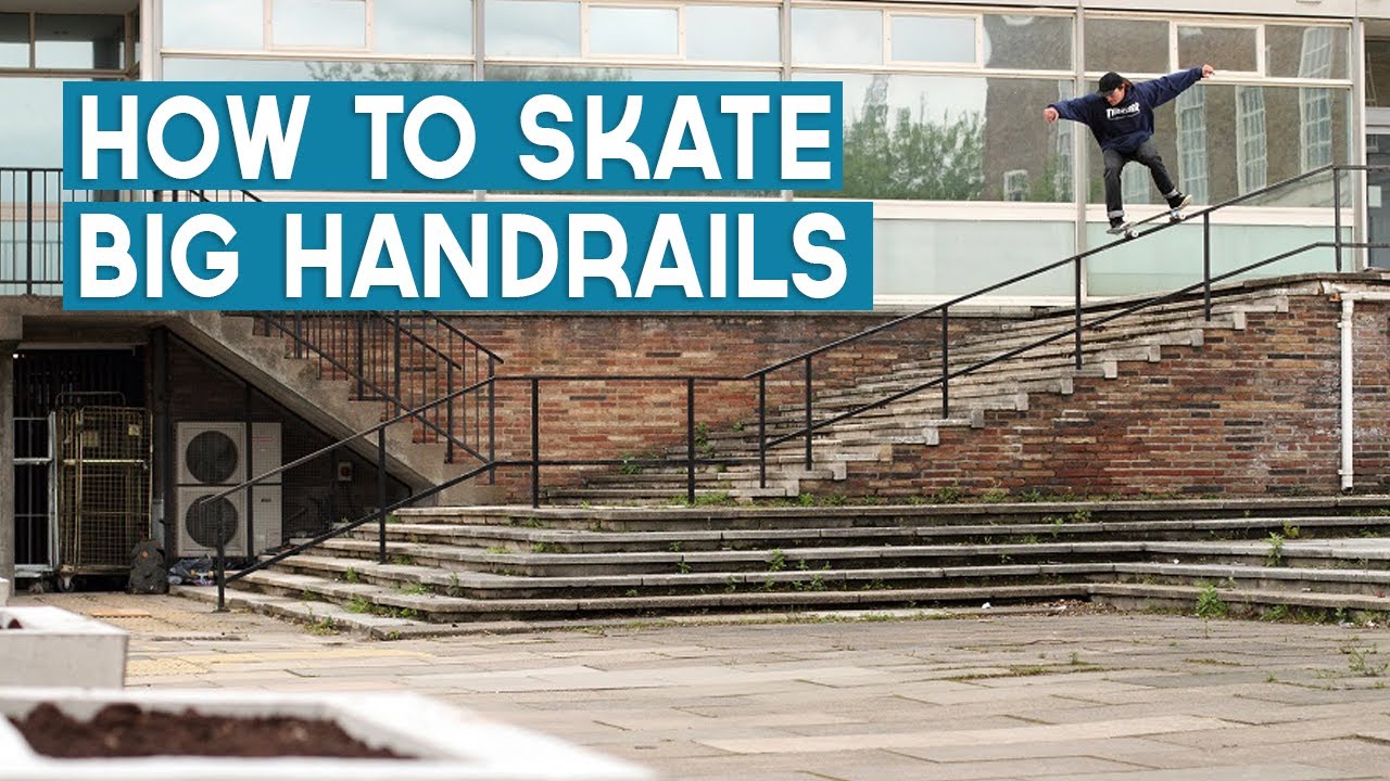 How to skate BIG STREET HANDRAILS featuring JOE HINSON - YouTube
