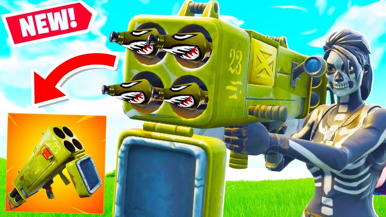 *NEW* QUAD LAUNCHER & SKULLTROOPER in Fortnite - YouTube