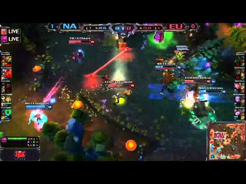 Doublelift Ezreal Pentakill (NA vs EU)