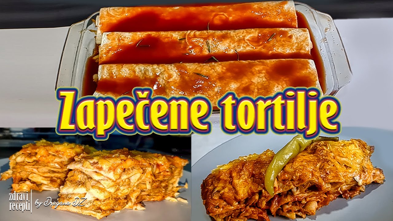 ZAPEČENE TORTILJE, vegan, posno, možete da iskoristite i ostatke hrane ...
