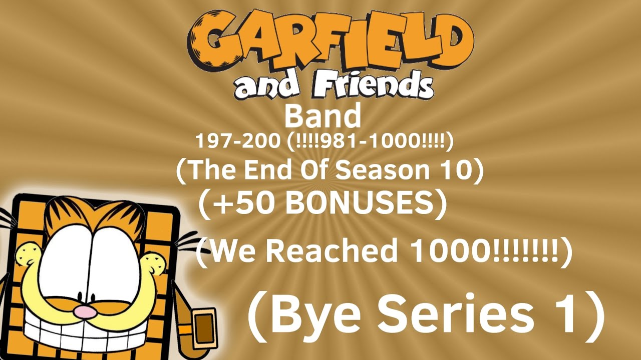 Garfield And Friends Band 197-200 (981-1000) (The End Of Season 10 ...