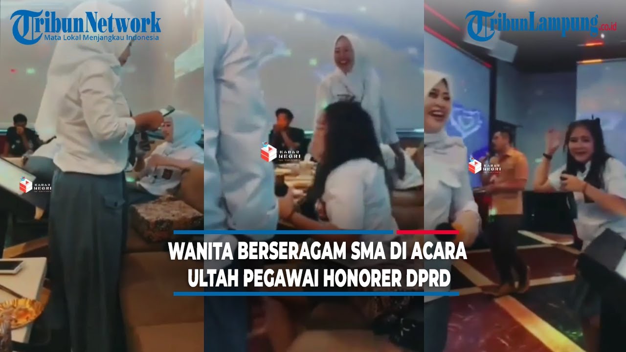 Viral Wanita Berseragam SMA di Acara Ultah Pegawai Honorer DPRD ...