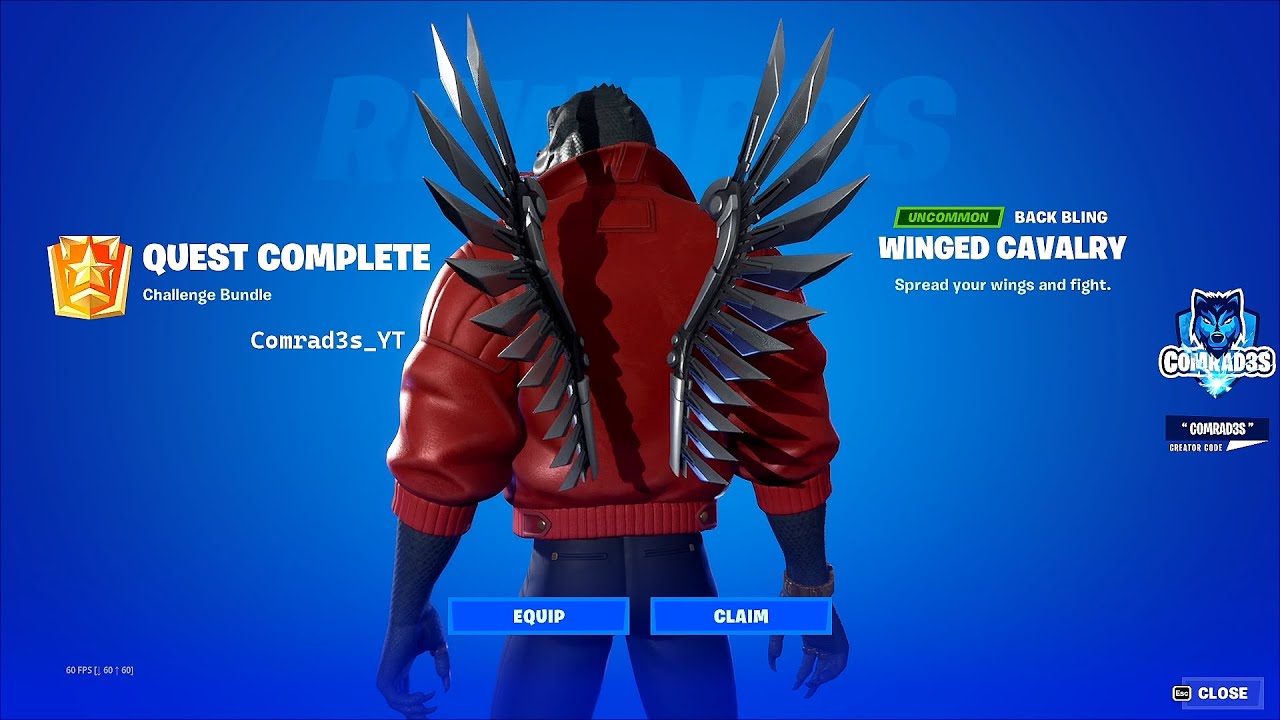 How to get FREE Winged Cavalry Back Bling in Fortnite - Fortnite ...