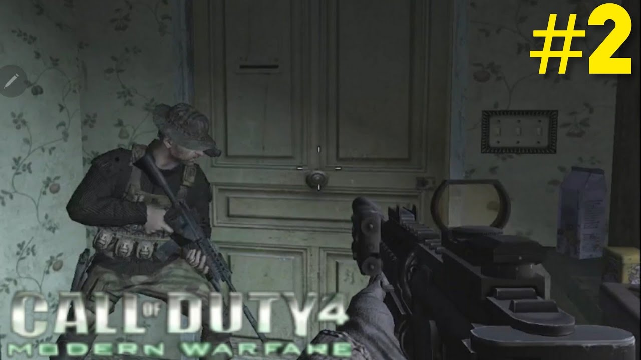 گیم پلی بازی Call of Duty 4 mw/part4 با hosein Tj - YouTube