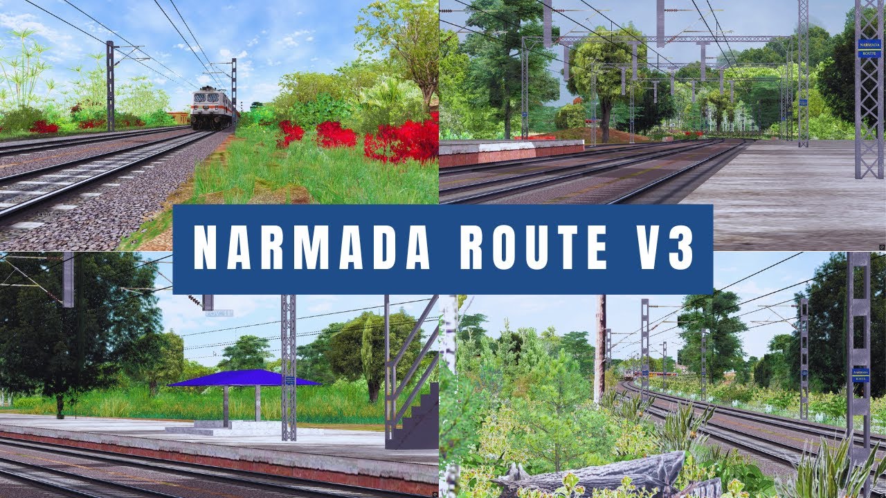 Epic Wcr Train Crossings In Narmada Route V3 | MSTS | Ultimate Indian ...