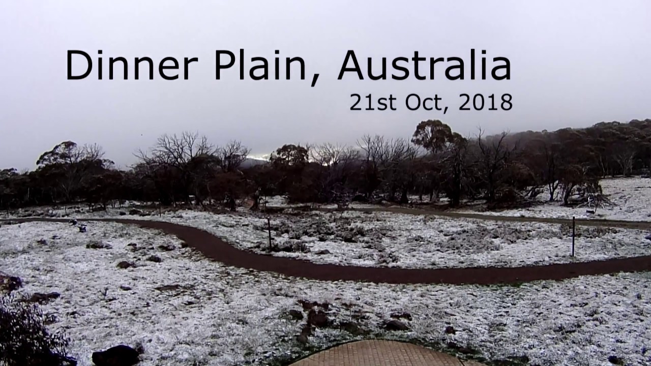 Dinner Plain - snow melting after an October night fall. - YouTube