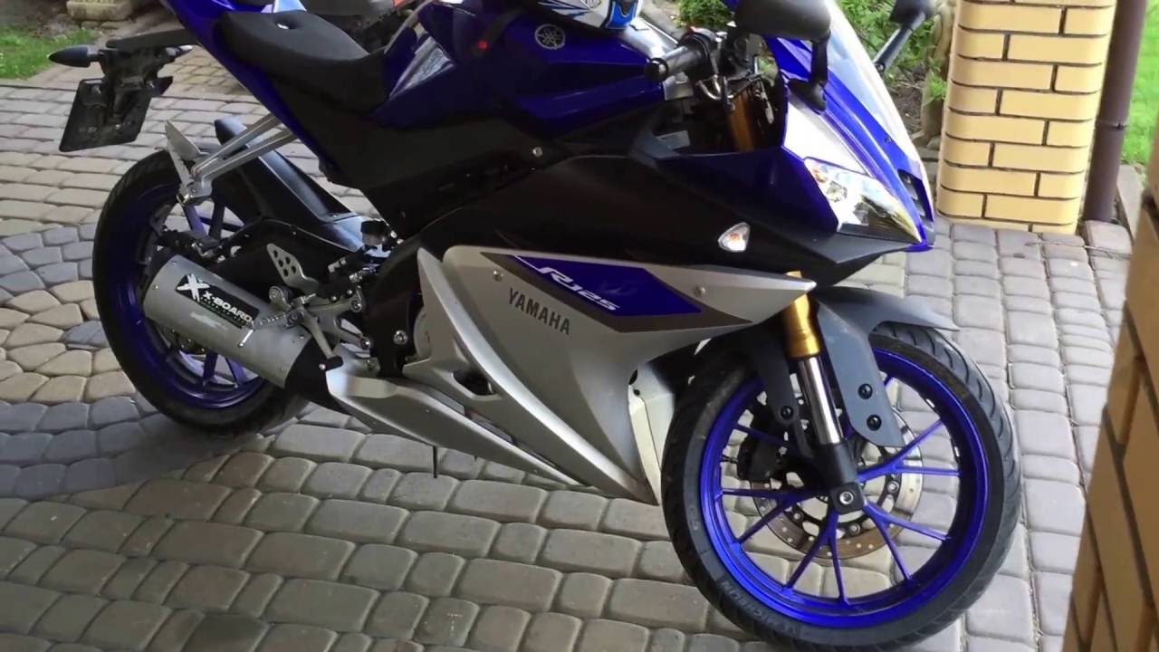 Yamaha YZF-R125 2015 Race Blue Edition vmax 146km/h! - YouTube
