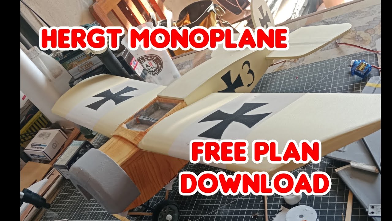 how to build Hergt monoplane rc - YouTube