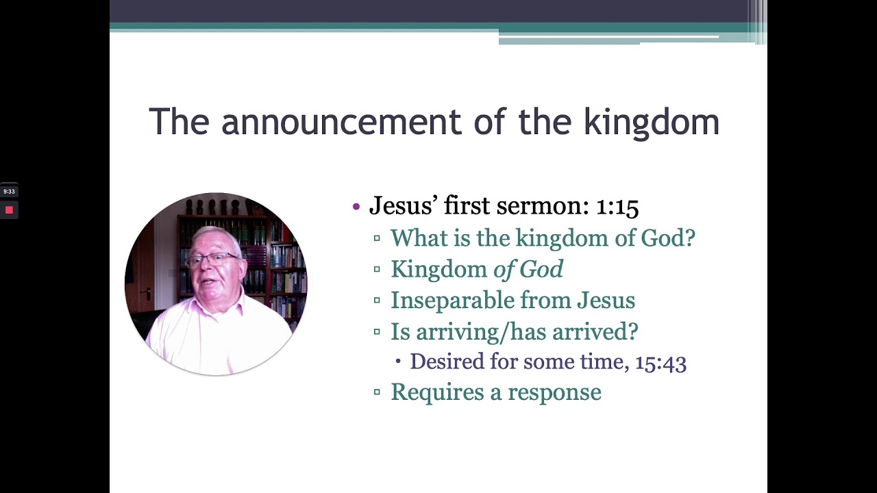 The Gospel of Mark, Dr Derek Tidball Part 3 - YouTube