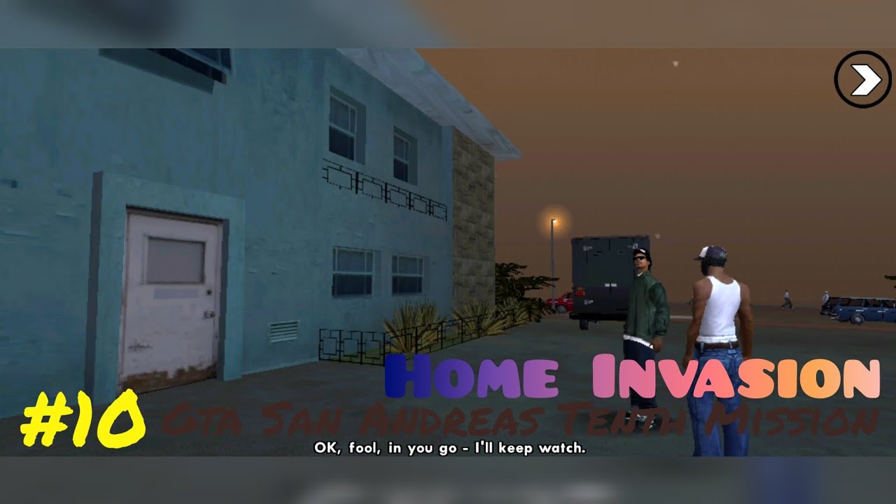 Gta San Andreas Tenth Mission || Home Invasion || Gta San Andreas ...