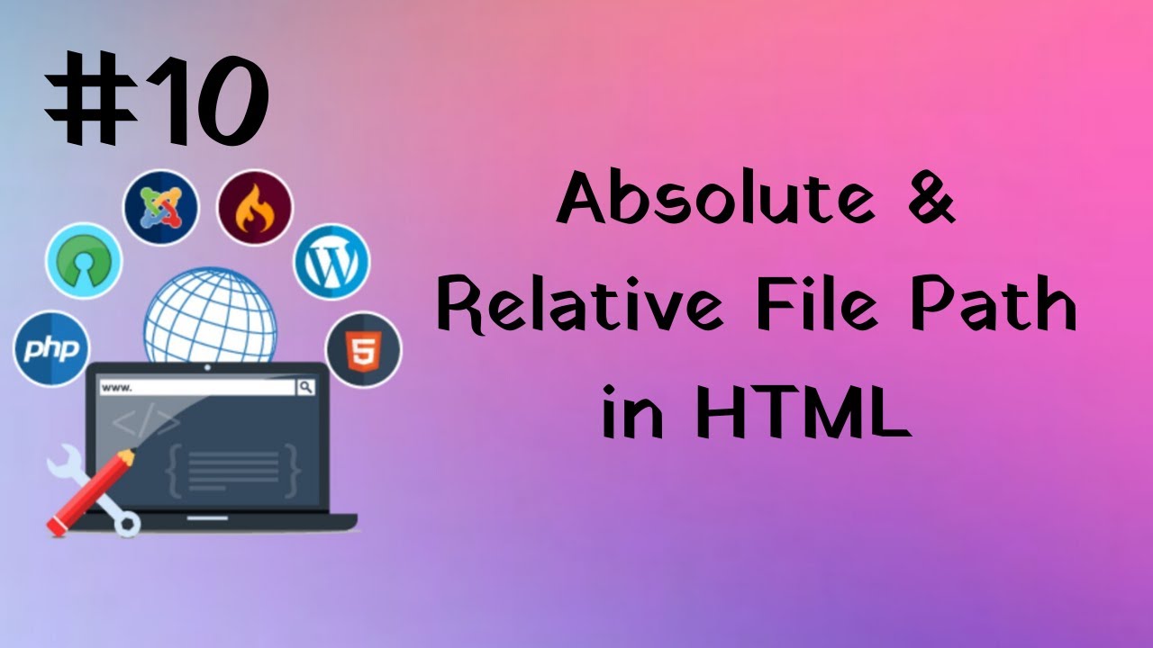 How To Use File Path In HTMl Absolute Relative Beginners Website Development Tutorial In How To Use File Path In HTMl Absolute Relative Beginners Website Development Tutorial In