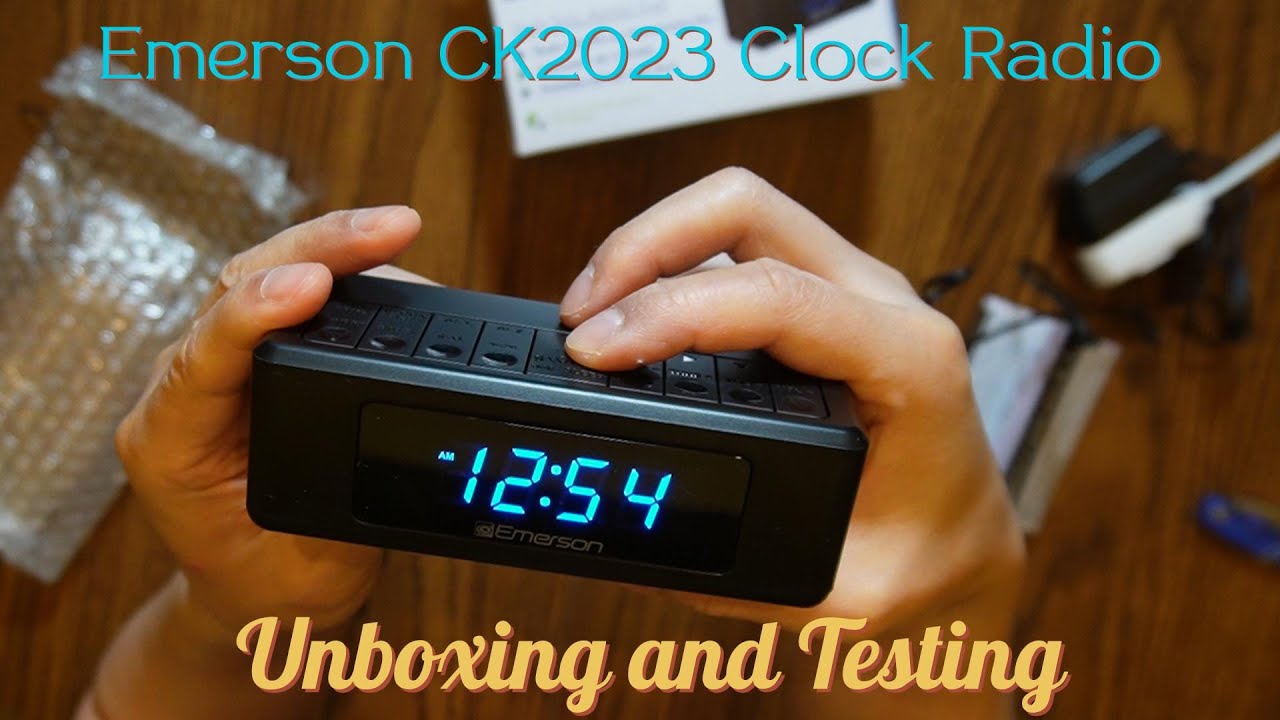Emerson CK2023 Clock Radio Unboxing and Review - YouTube