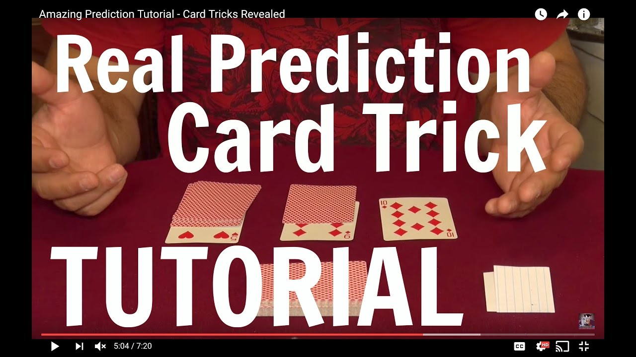 Real Prediction Tutorial Card Tricks Revealed Youtube