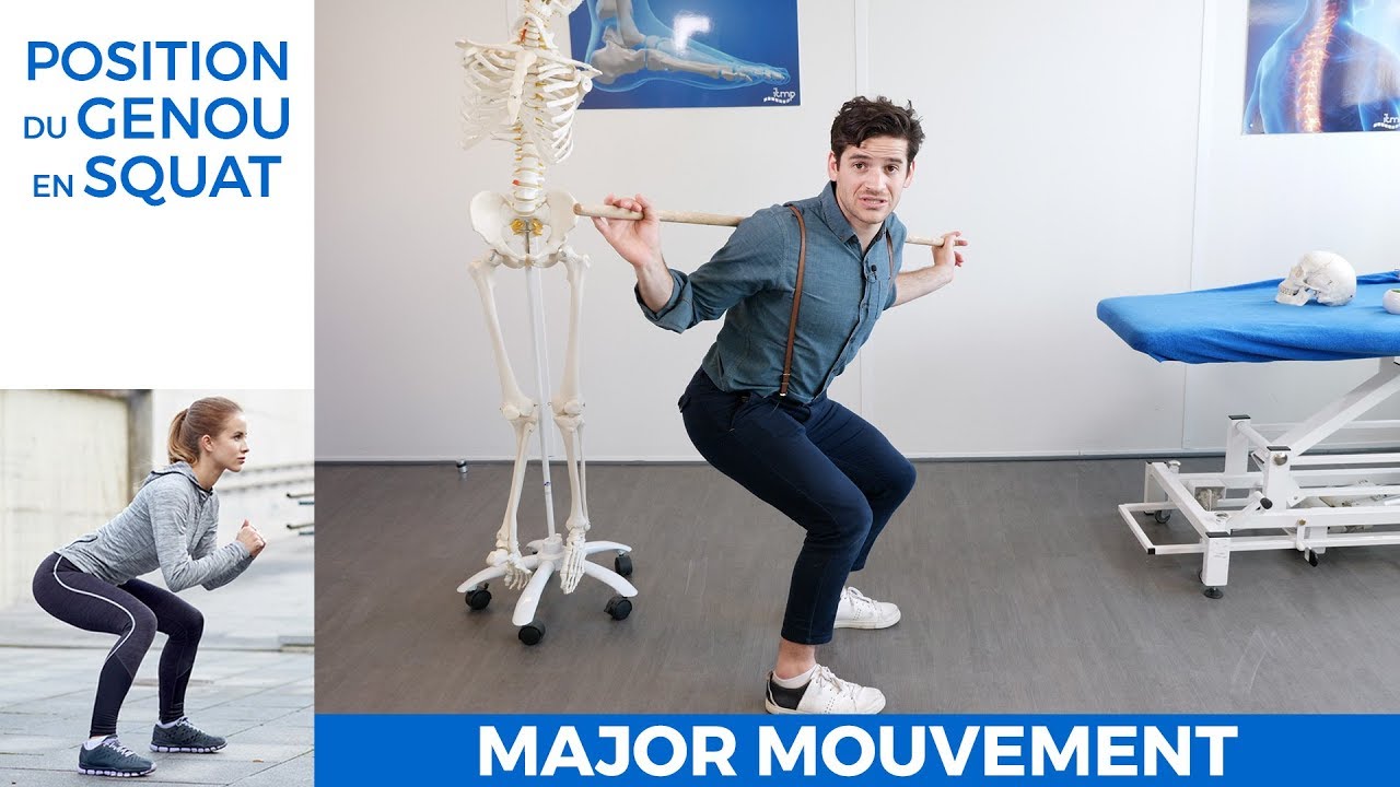 Position du genou en squat - Major Mouvement - YouTube