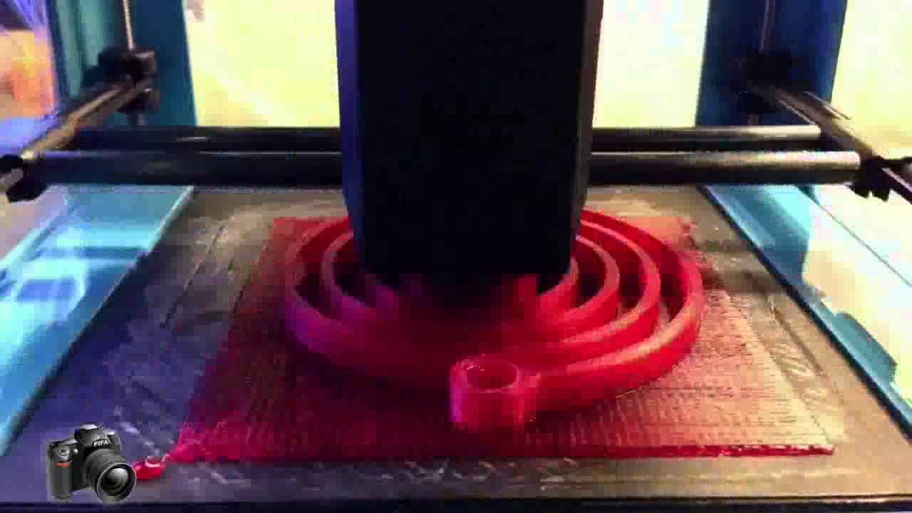 3D printer test The Micro 3D printer M3D Test print PLA spring and gear ...