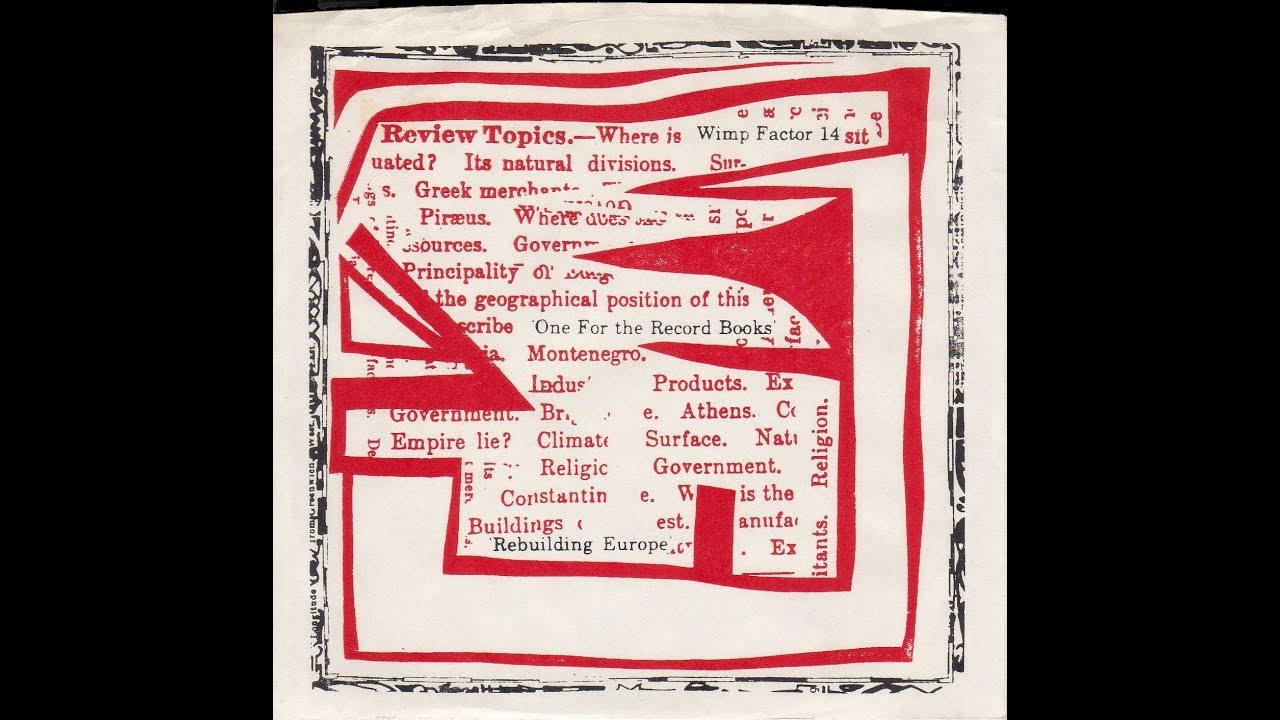 Wimp Factor 14 - One For the Record Books 7" (1993) [Full] - YouTube