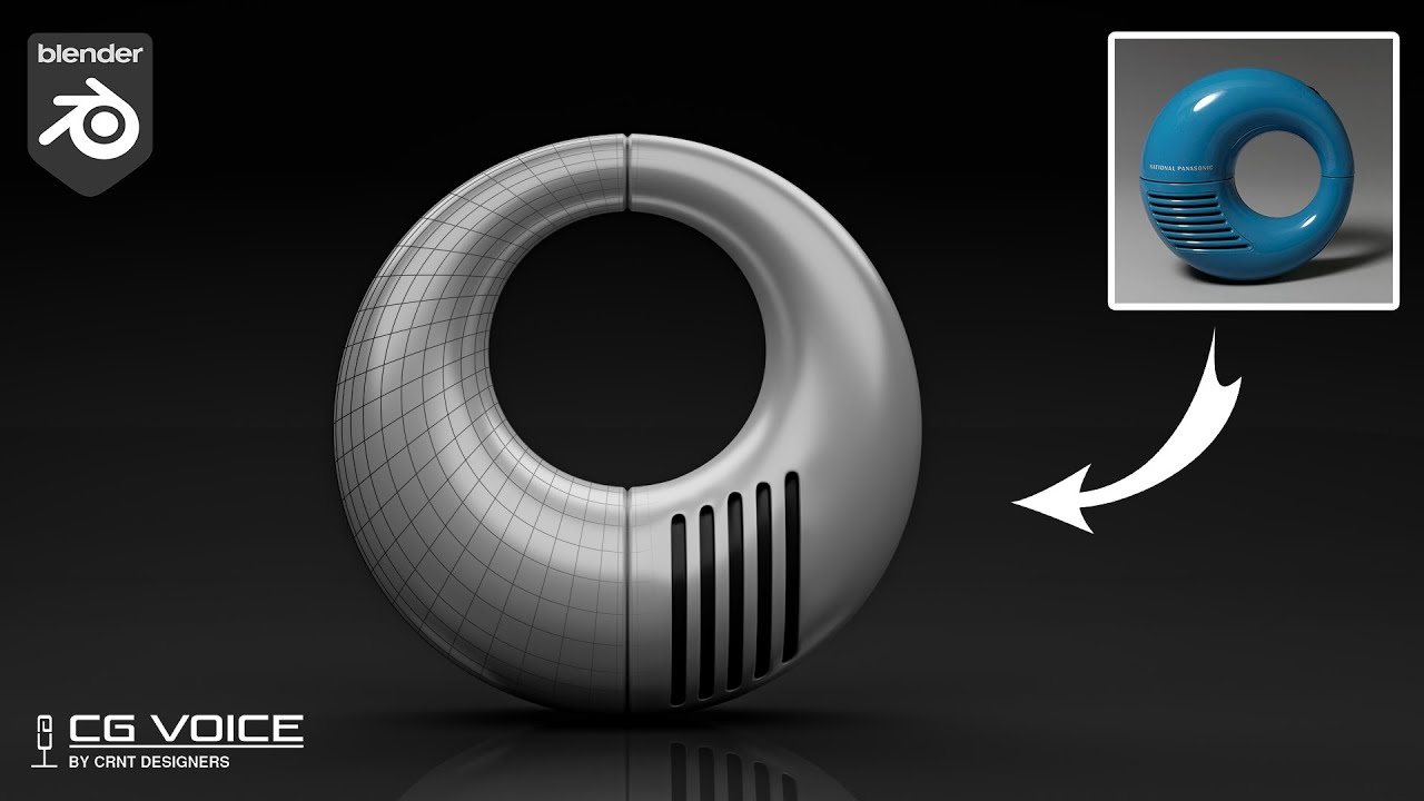 how to model this Retro Radio design in blender _ blender modeling ...