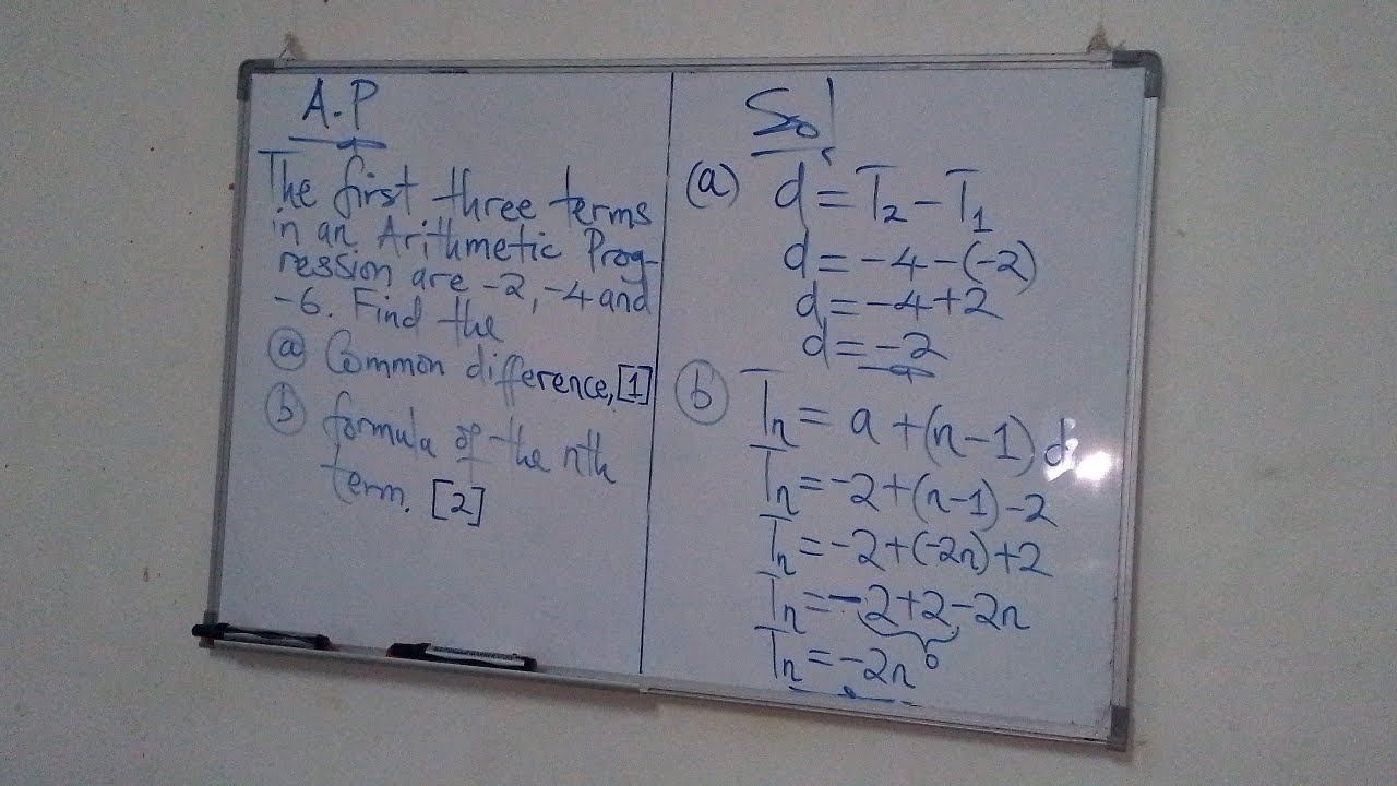 Arithmetic Progression | Common Difference | nth term formula - YouTube