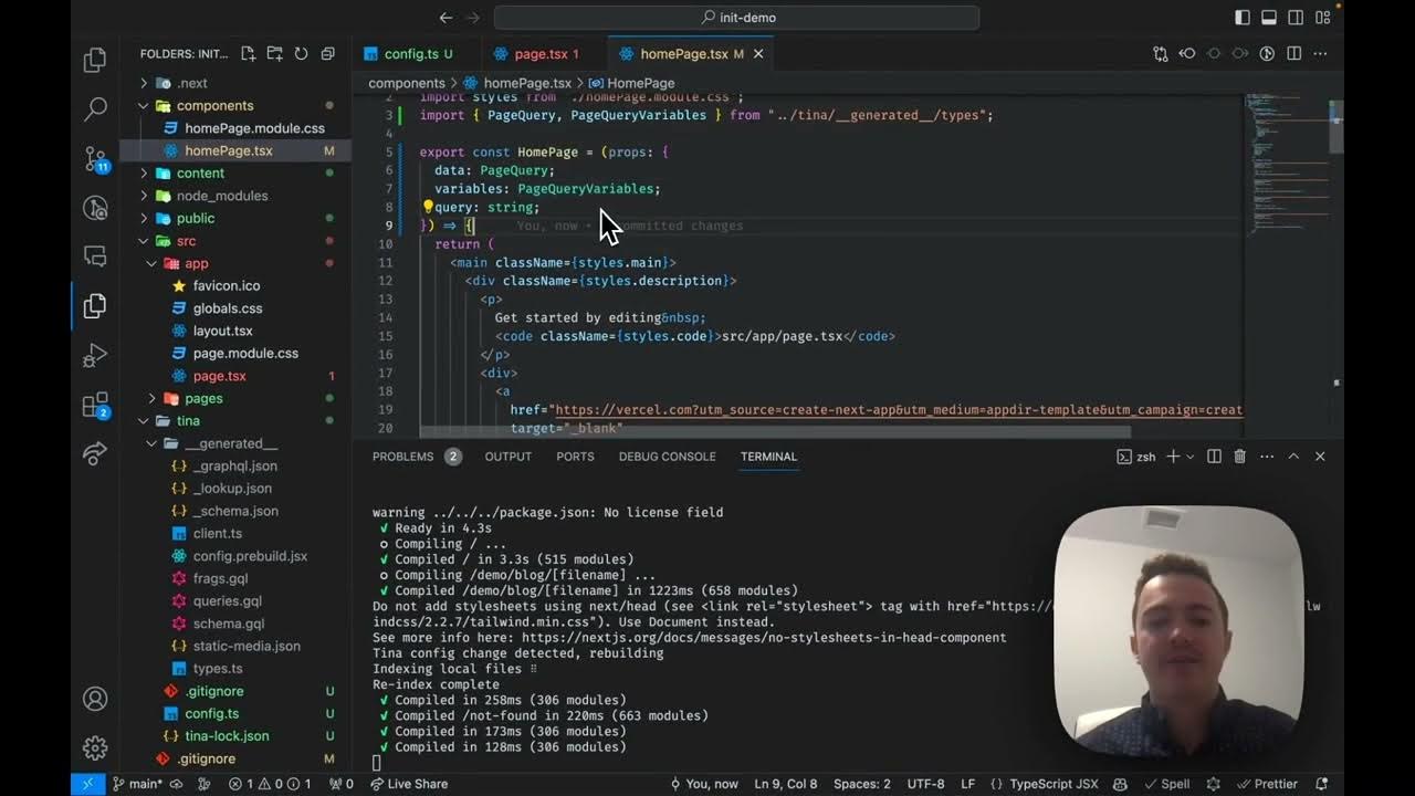 Adding TinaCMS to an existing site - YouTube