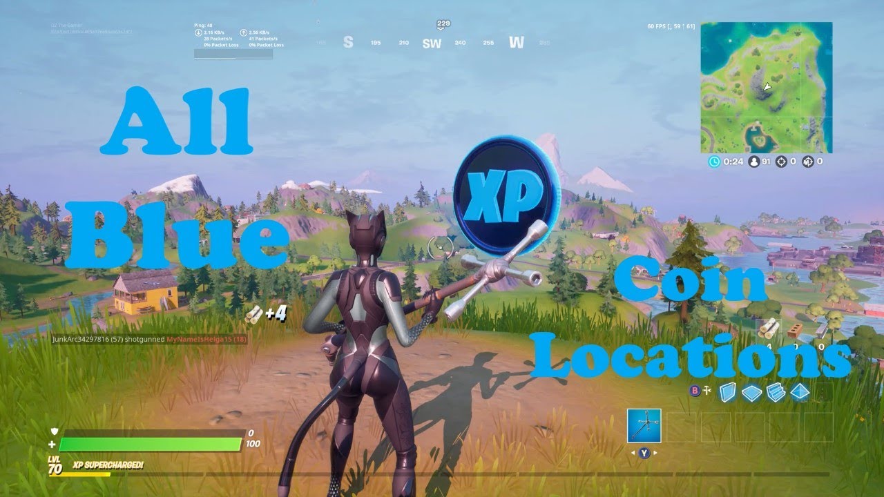 All Blue XP Coin Locations (Fortnite Battle Royale)- Chapter 2, Season ...