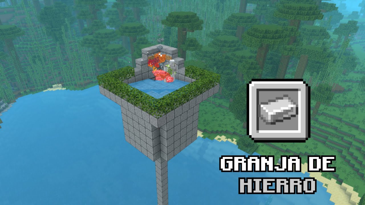 GRANJA DE HIERRO Minecraft Bedrock 1.21.X - YouTube
