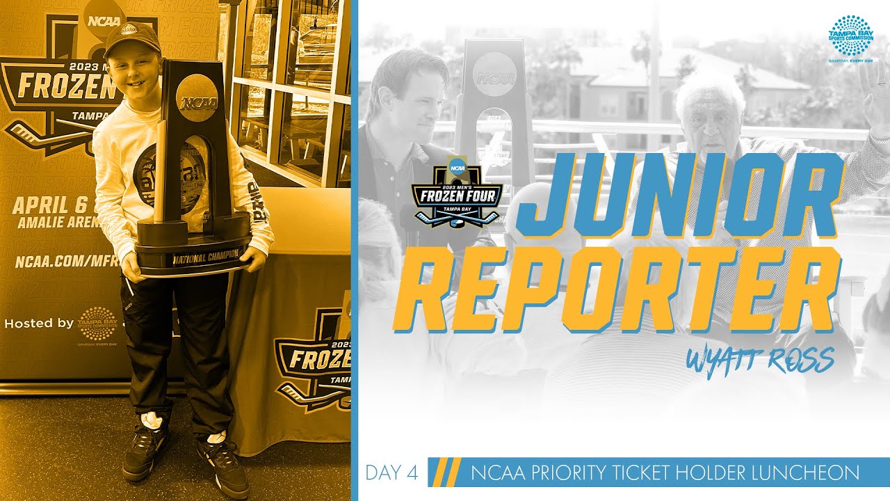 NCAA Men's Frozen Four Junior Reporter Wyatt Ross: Priority Ticket ...