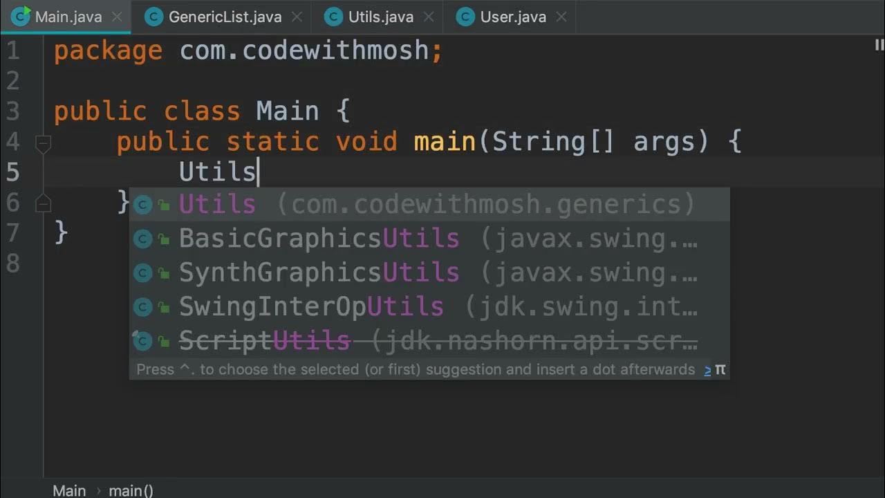 Java #143 - Generic Methods [By Mosh Hamedani] - YouTube