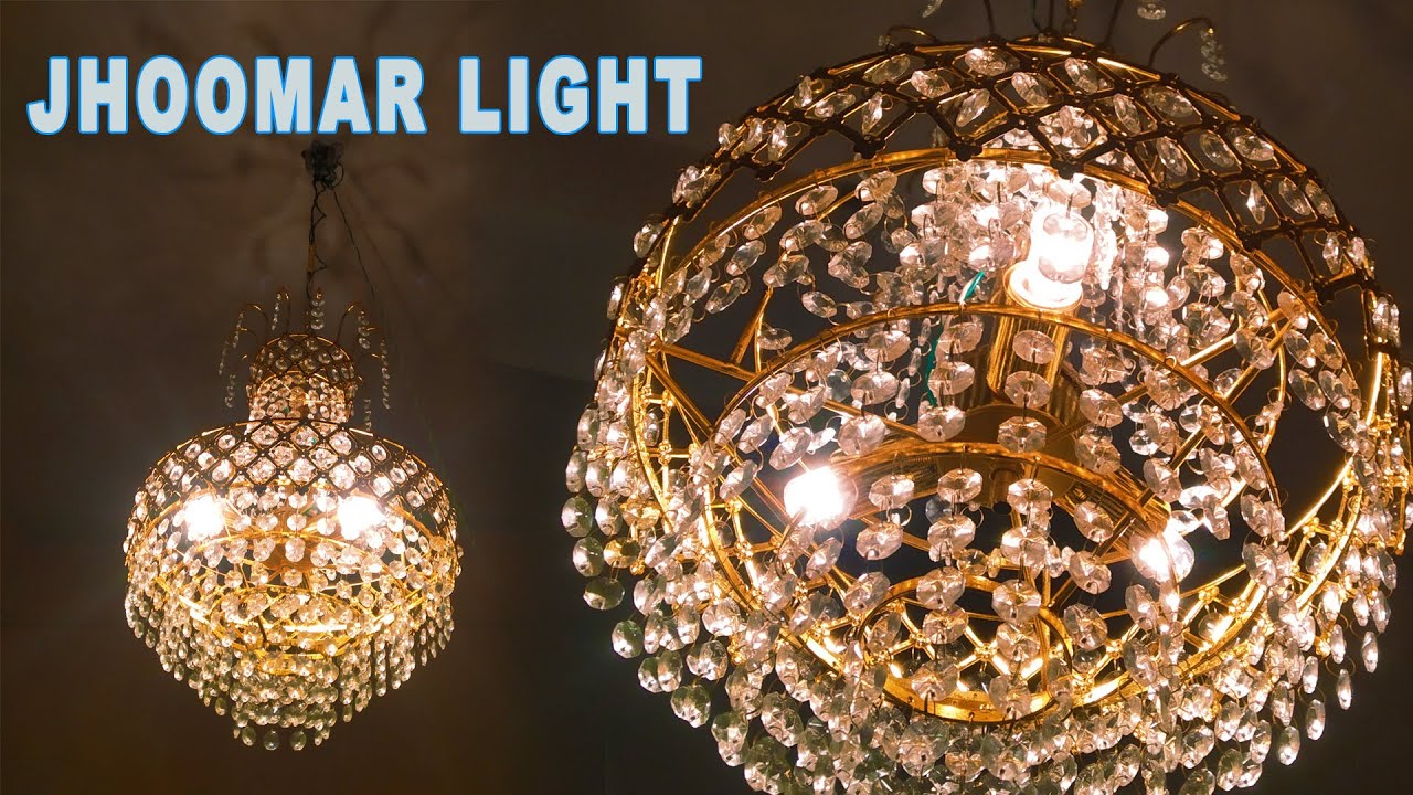 Hanging Jhoomer Light Unboxing - Jhoomer Light Installation - Crystal ...