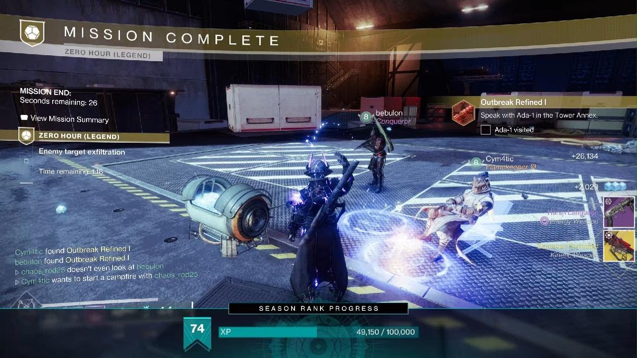 Destiny 2 Legend Zero Hour - YouTube